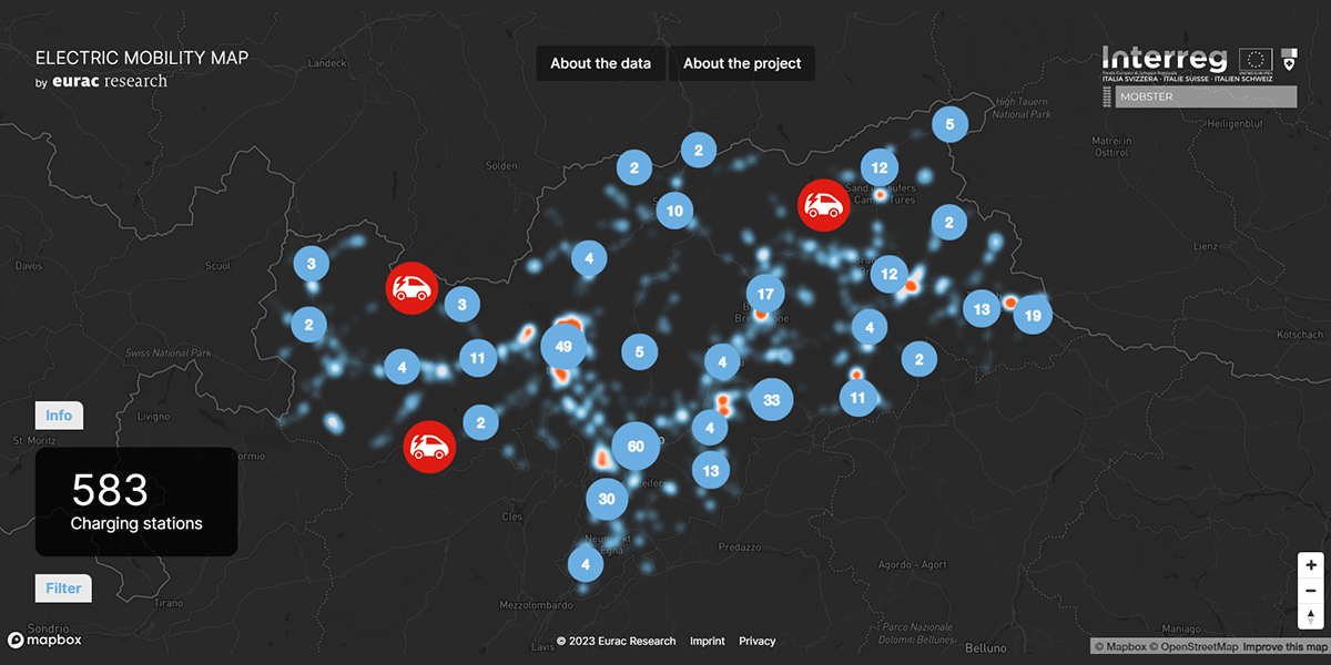 Positioning of charging infrastructures in cities and regions