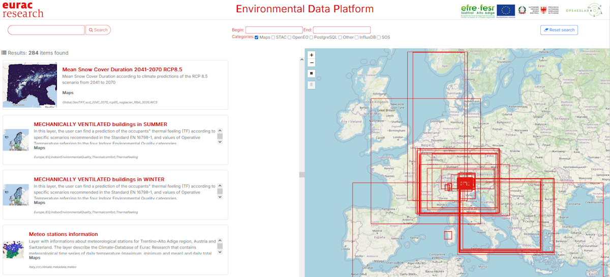 Environmental Data Platform - Eurac Research
